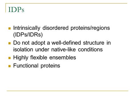 Prediction Of Protein Disorder Zsuzsanna Dosztányi Mta Elte Momentum