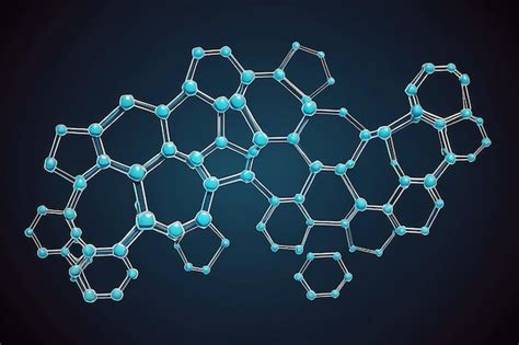 premium photo hexagonal molecular structure for medical science and