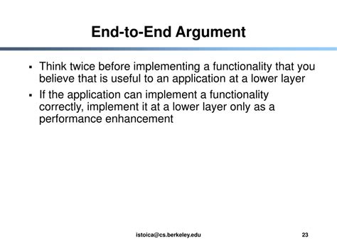 Ppt Cs 268 Lecture 3 Layering And End To End Arguments Powerpoint