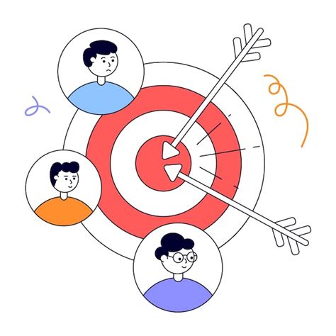 Premium Vector Target Marketing Flat Animated Illustration Design