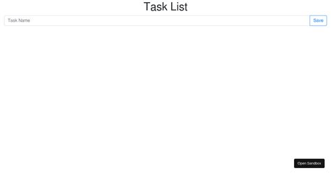 React Task List Codesandbox