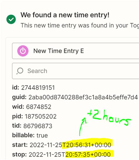 toggl time entry to zapier to notion gets incorrect timezone r zapier