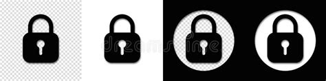 Lock Padlock Icons Set Vector Illustration Of Security Symbols Stock Vector Illustration Of