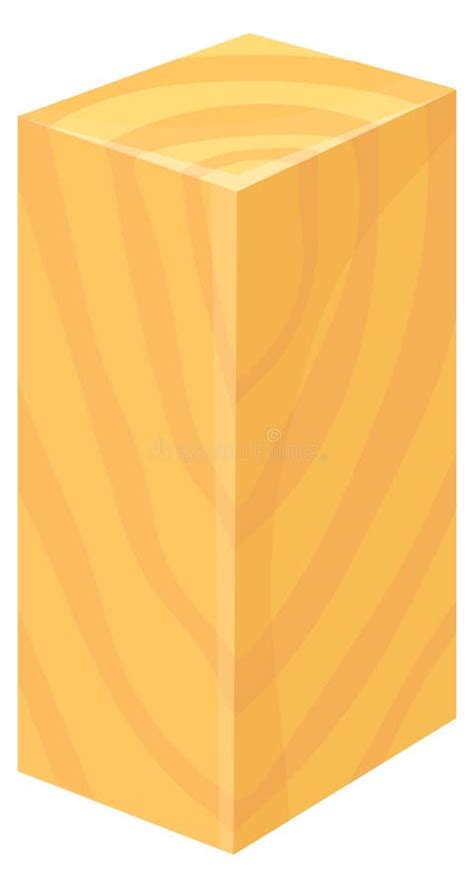 Wooden Block Cartoon Icon Tree Texture Lumber Stock Illustration Illustration Of Design