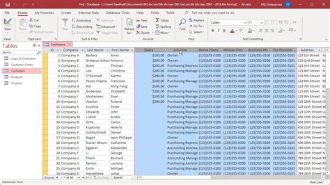 How To Hide Or Unhide Columns In Datasheet View In Ms Access Office 365 Youtube