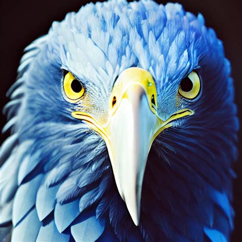 Blue Eagle Digital Art By Claudia Machado Fine Art America
