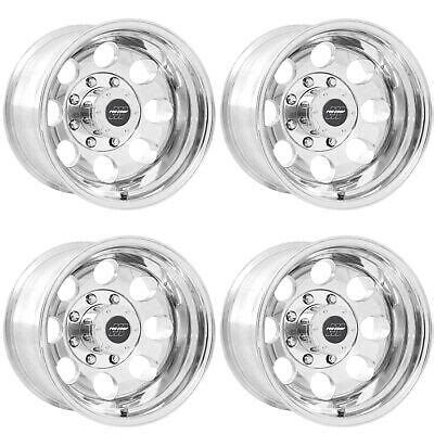 Set 4 Pro Comp Pa69 Vintage 16x10 8x65 25mm Polished Wheels Rims