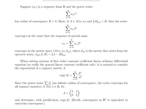 Solved Suppose An Is A Sequence From R And The Power Chegg