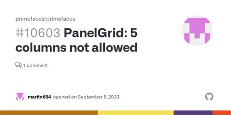 PanelGrid Columns Not Allowed Issue Primefaces Primefaces GitHub