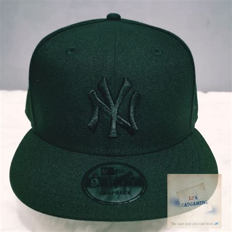 New Era 9fifty Snapback Mlb New York Yankees Triple Black Osfm Shopee Philippines