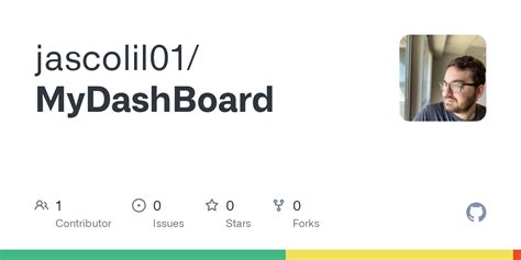 GitHub Jascolil MyDashBoard