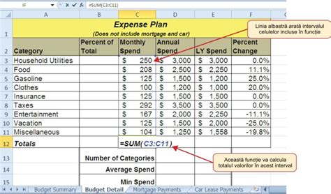 Excel Funcții Statistice Funcția Sum Multimedia