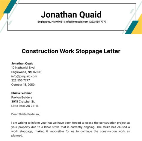 Construction Letter Of Intent Template Ncejomunicipaldechinu