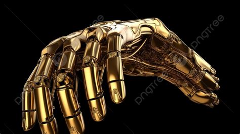 검정색 배경에 배치된 금색 로봇 손 3d 렌더링 황금 로봇 손 또는 사이보그 손 손가락 포인트 절연 고화질 사진 사진 배경 일러스트 및 사진 무료 다운로드 Pngtree