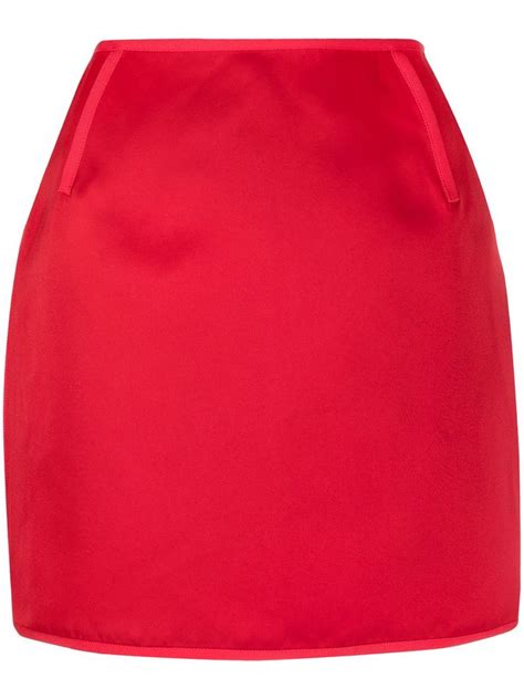 Az Factory Switchwear Duchesse Mini Skirt Red Mini Saias Minissaia Saias Curtas
