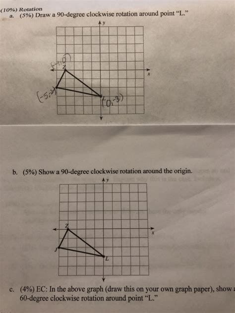 Solved Rotation Draw A Degree Clockwise Chegg