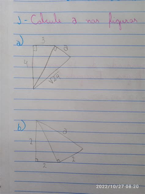 Calcule A Na Figura Abaixo Br