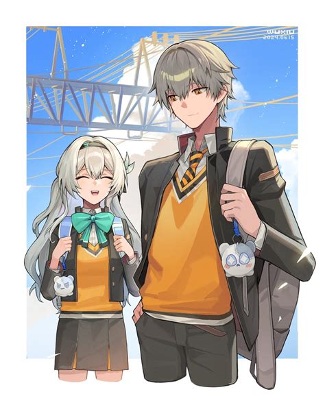 Trailblazer Firefly And Caelus Honkai And More Drawn By Xiu Xxx Wu Danbooru