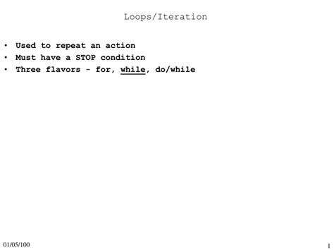 Ppt Loopsiteration Powerpoint Presentation Free Download Id6957249
