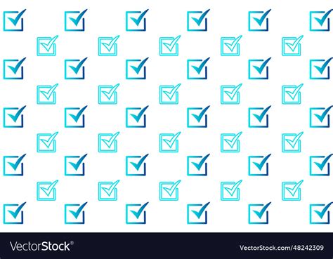Abstract Check Mark Box Pattern Background Vector Image