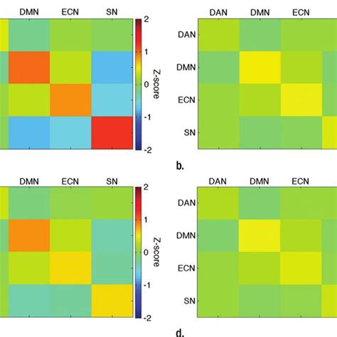 Group Connectivity Matrices Connectivity Matrices Of A Control B