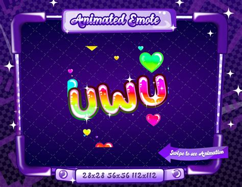 Animated Static Emote Rainbow Uwu Uwu Emote Rainbow Uwu Emote Rainbow Uwu V2 Text Emote Uwu