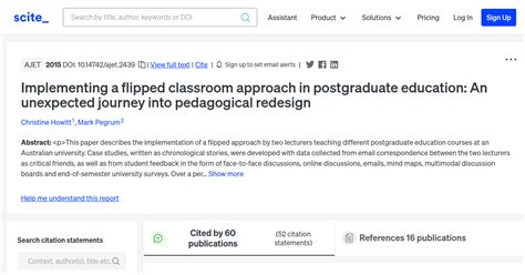 Implementing A Flipped Classroom Approach In Postgraduate Education An