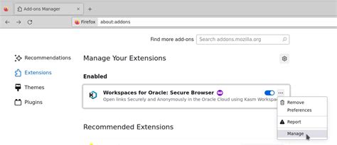 workspaces for oracle secure browser — kasm cloud personal 1 0 0