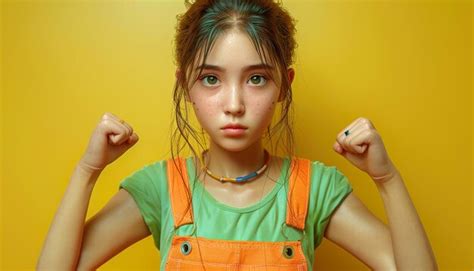 Premium Photo Cute Kawaii Excited Asian Colorful Active Uhd Wallpapar