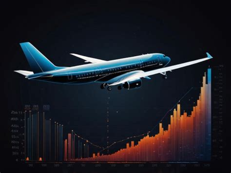 A Plane Is Flying Over A Graph With The Words United States On It