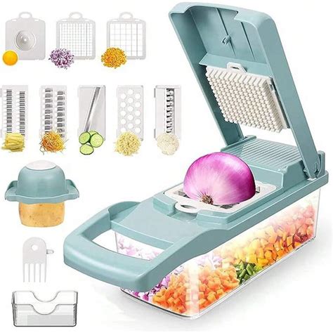 15 Piece Set Of Multifunctional Vegetable Cutting Tools Dicer