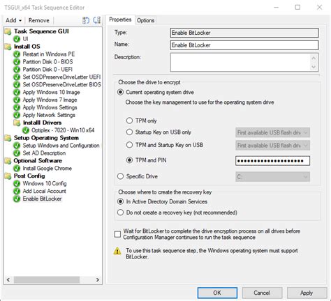 Sccm Task Sequence Gui How To Set Up The Ts To Work With A Gui