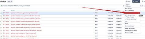 solved how can i export to csv the results of a search vi