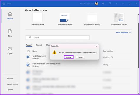 How To Delete A Word Document On Desktop Web And Mobile Guiding Tech