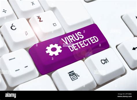 Sign Displaying Virus Detecteda Computer Program Used To Prevent And Remove Malware Business