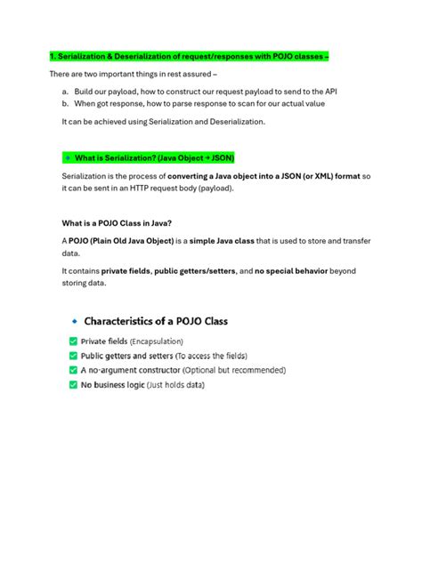 Serialization And Deserialization In Rest Assured 1742358604 Pdf Json Computer Science