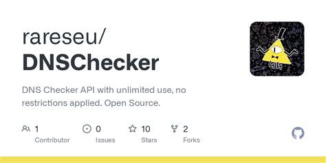 GitHub Rareseu DNSChecker DNS Checker API With Unlimited Use No Restrictions Applied Open