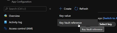Using Key Vault References With Azure App Configuration Espc