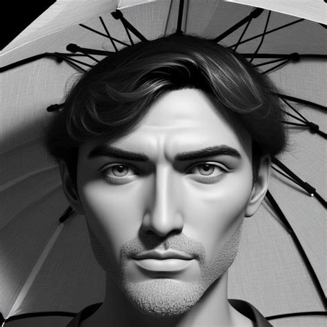 Umbrella Textured Realistic Human Face Stable Diffusion Online