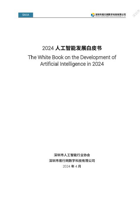 2024人工智能发展白皮书