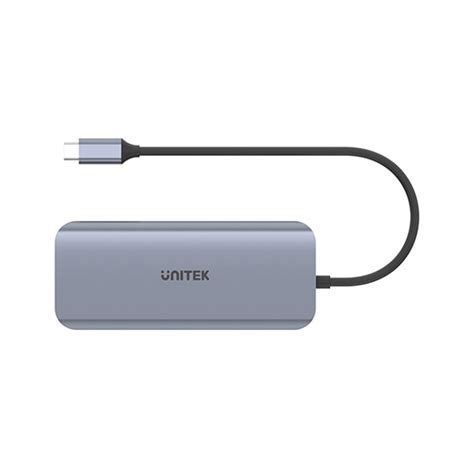 Unitek UHUB N In USB C Ethernet Hub With Dual Monitor W Power Delivery And Dual Card