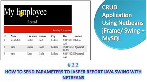 22 How To Send Parameters To Jasper Report Java Swing With Netbeans