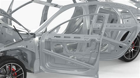 Car Frame And Chassis With Wheels Rigged For Maya 3d Model 3d Molier