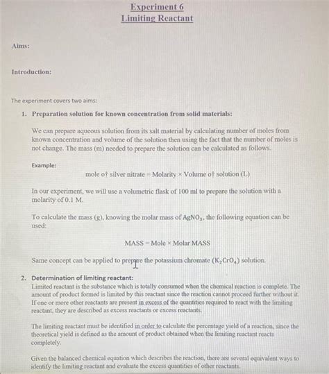 solved this is our experiment about limiting reactant i want