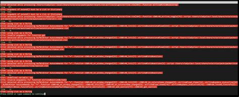 neovim argument of extend must be a list or dictionary using list as a string errors vi