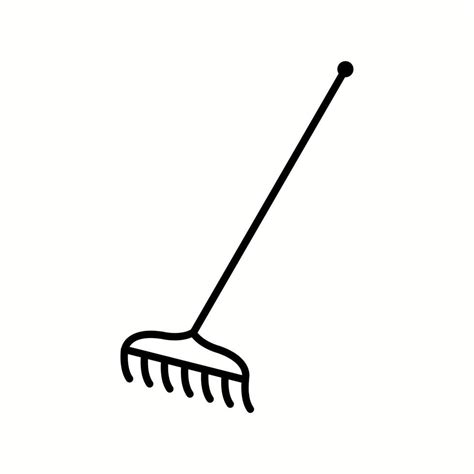 Unique Rake Vector Line Icon Vector Art At Vecteezy