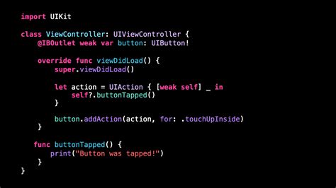 Bad Practice Not Using UIAction Swift With Vincent