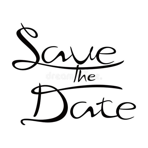 Save The Date Calligraphy Design Stock Illustration Illustration Of Love Background 299557650