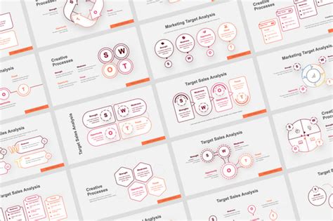 Диаграмма Swot Шаблоны презентаций Включая анализ и долбить Envato