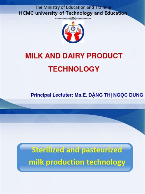 Lesson 5 Sterilized And Pasteurized Milk Production Technology Download Free Pdf Milk Taste